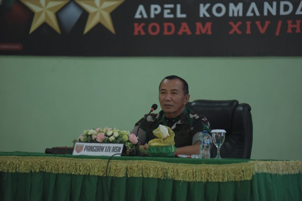 Pangdam XIV/Hsn: Apel Dansat Tersebar Kodam XIV/Hsn Tahun 2023, Satukan ... Pangdam XIV/Hsn: Apel Dansat Tersebar Kodam XIV/Hsn Tahun 2023, Satukan ...